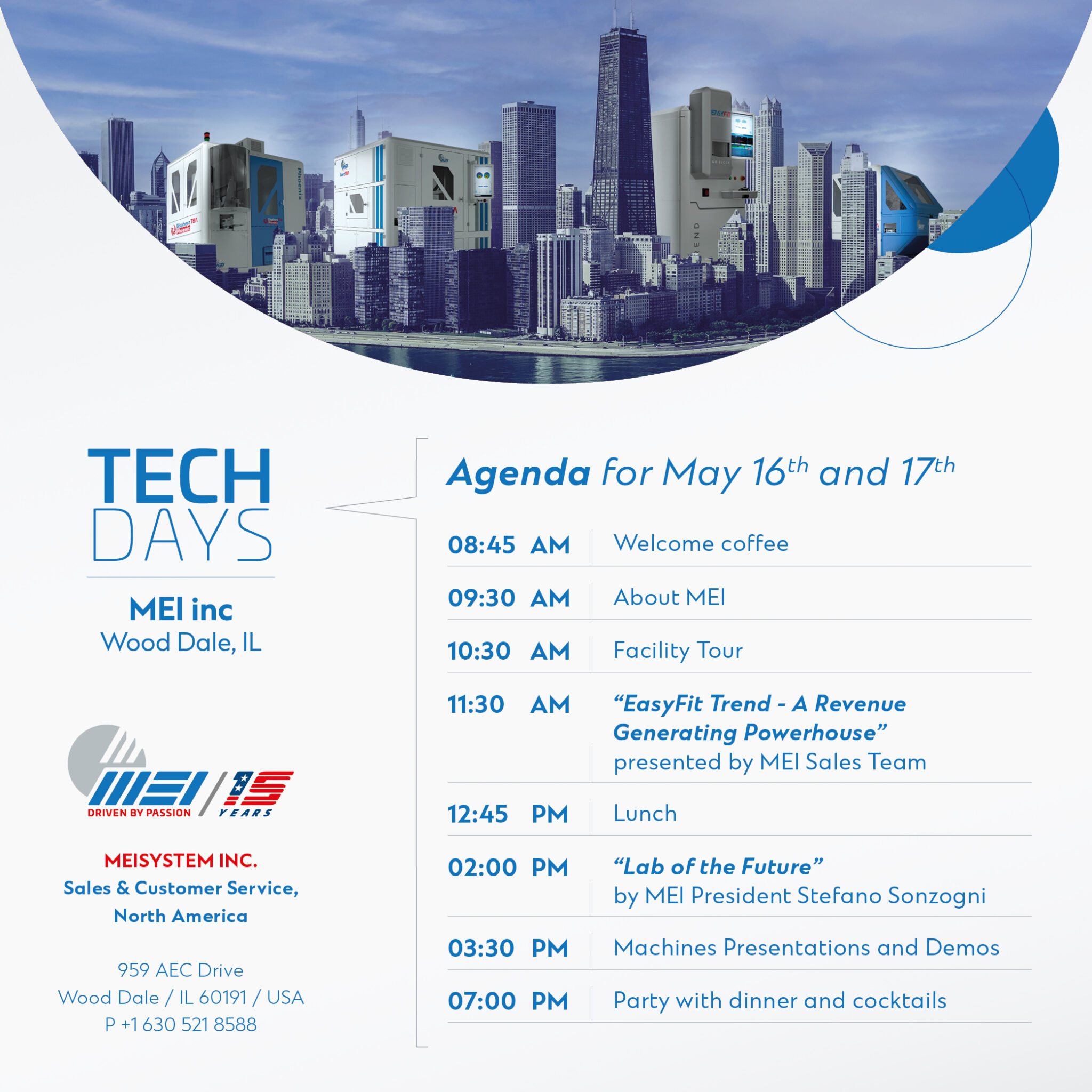 TECH DAYS – MEI celebrates 15 years of innovation and customer care in ...